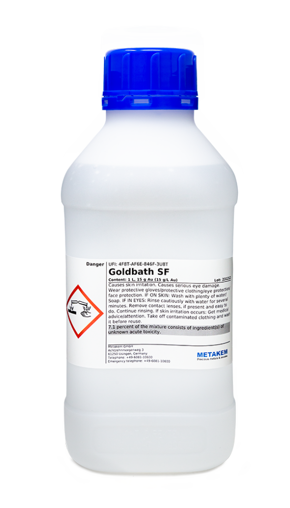Gold Electrolytes Gold Baths for Industry Electroplating – METAKEM