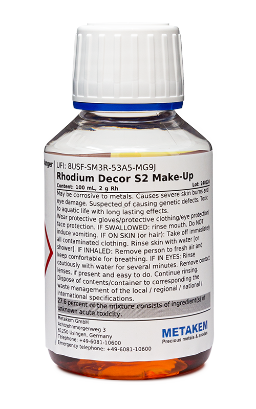 Rhodium Electrolytes | METAKEM